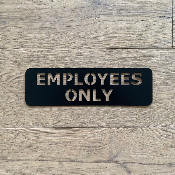 Employees Only Sign - Etsy