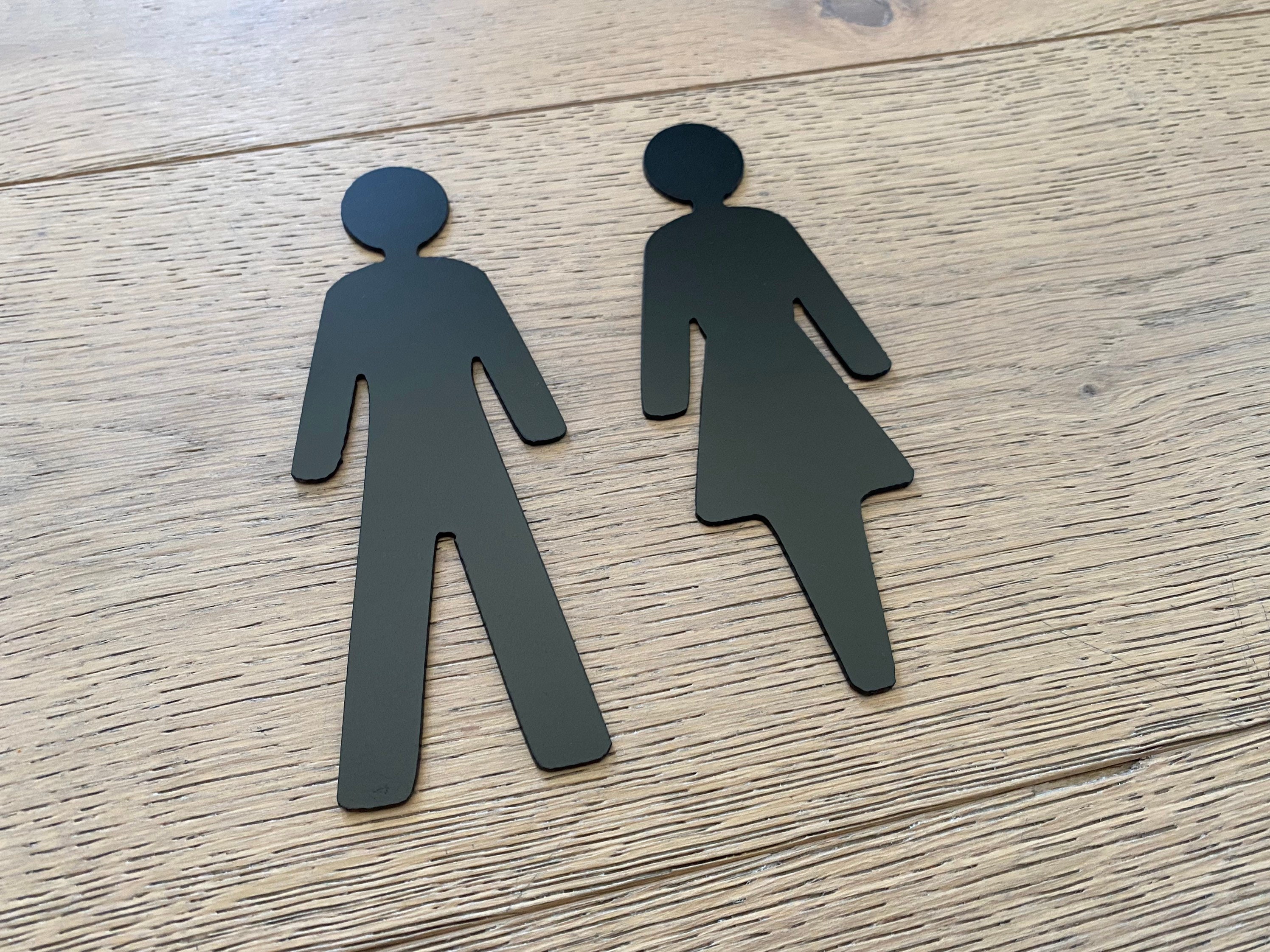 Unisex Metal Bathroom Washroom Restroom Sign Door Sign - Etsy