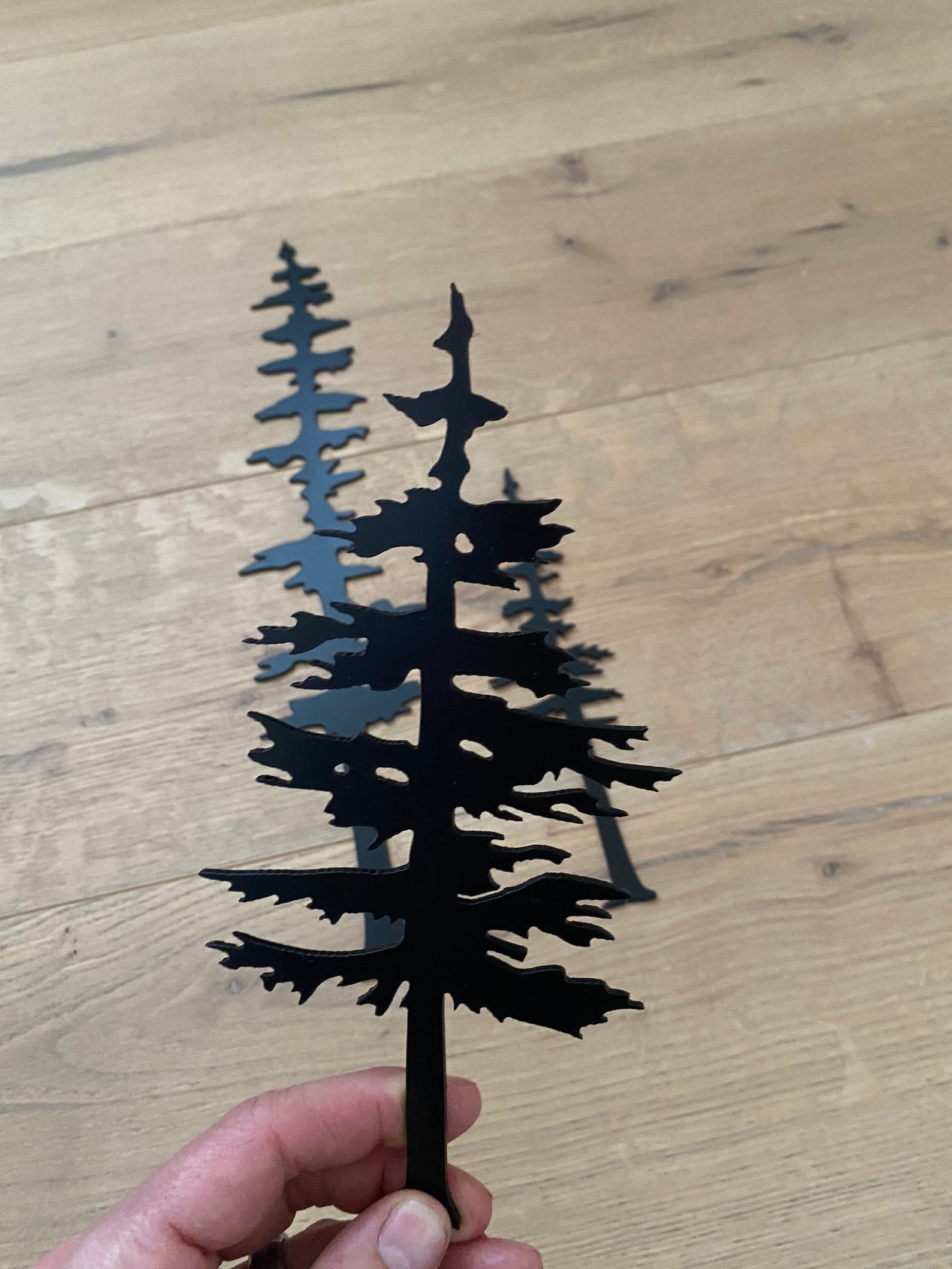 Pine Trees Set of Metal Tree Wall Art Pieces 3 Ensix | Etsy