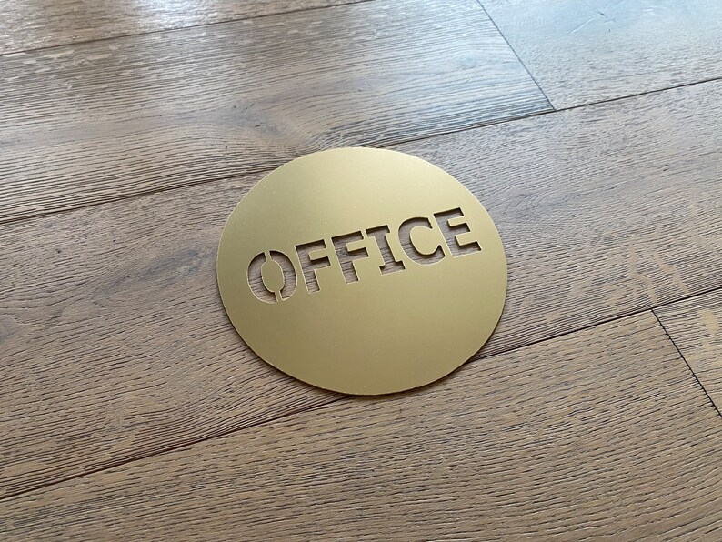 Metal Office Door Sign: Modern Business Decor - Etsy