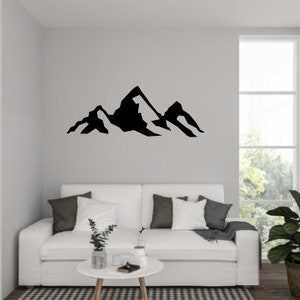 Rustic Metal Mountain Wall Art - Vector Style. - Etsy