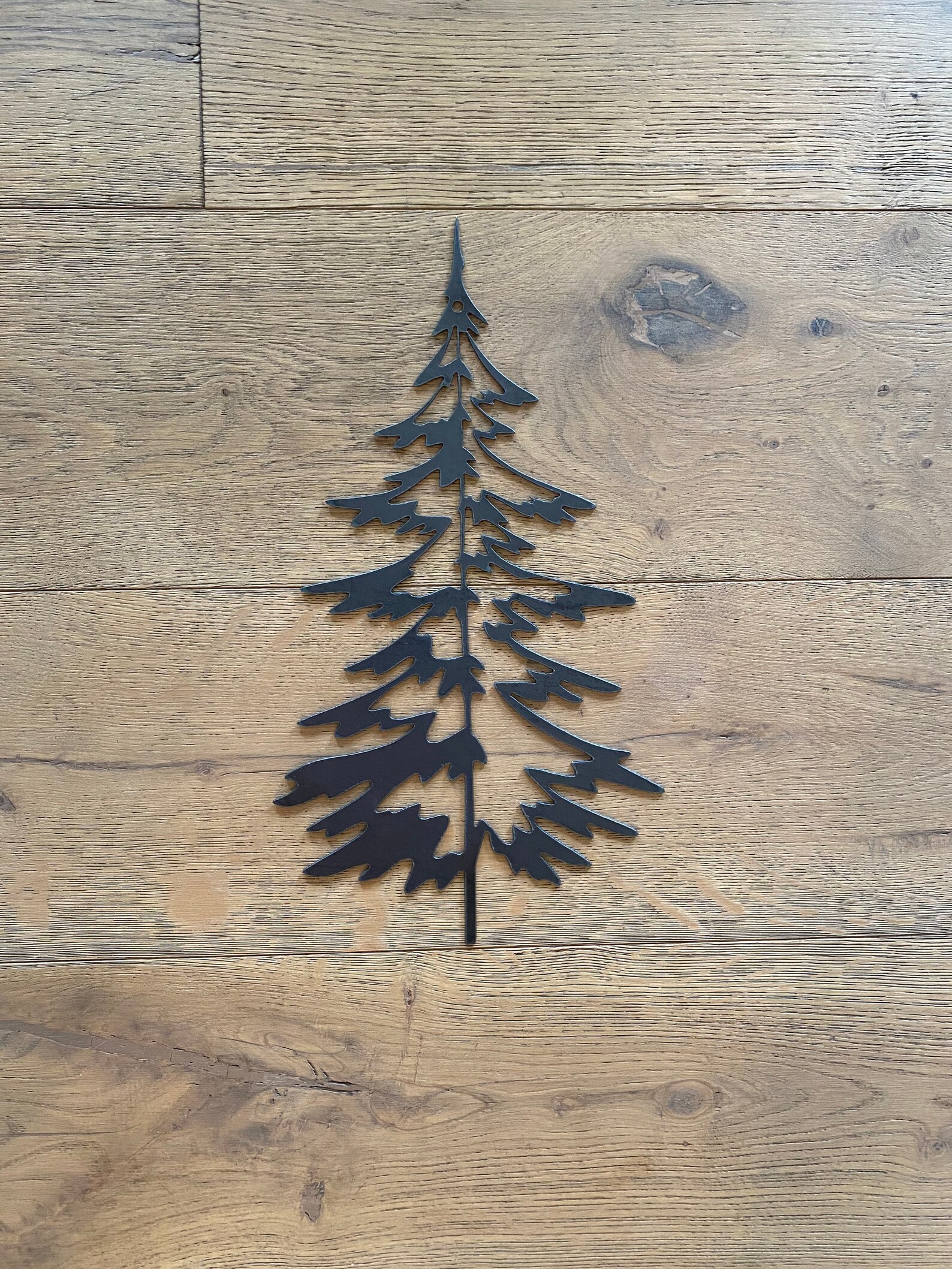 Single Cedar / Fir Metal Tree Wall Art | Fir Tree Art | Metal Art ...