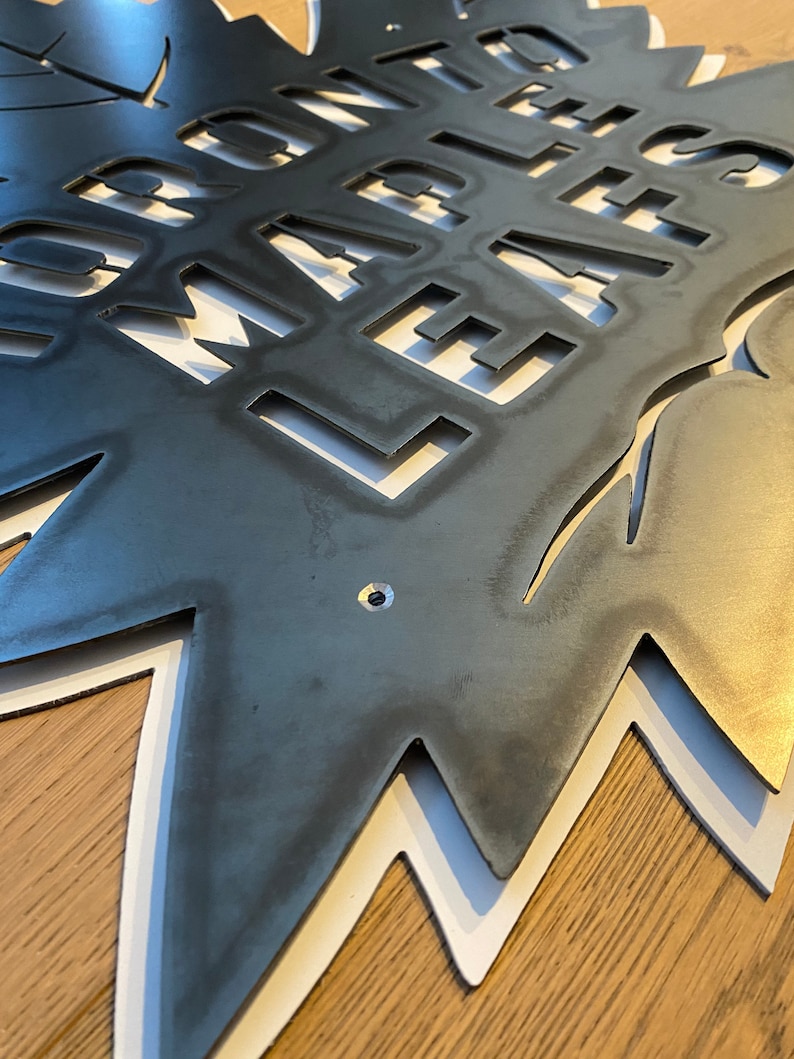 Toronto Maple Leafs Custom Metal Wall Art Logo - Etsy