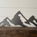 Rustic Metal Mountain Wall Art - Vector Style. - Etsy