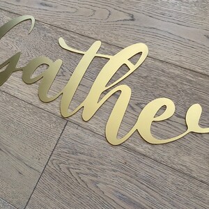 Gather Metal Word - Metal Wall Art - Gather Word Sign - Gather Word ...