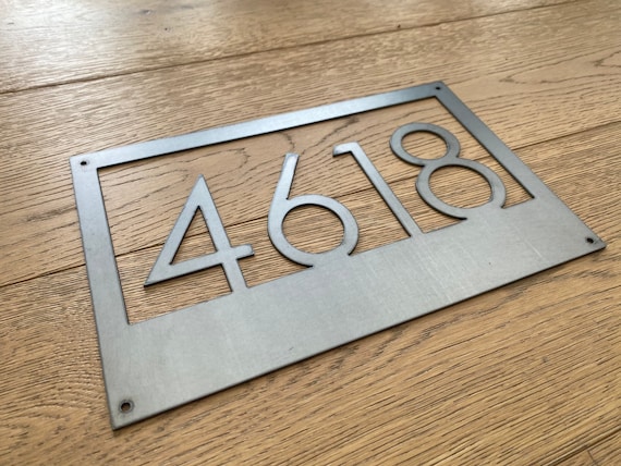 Metal House Number Sign Address Sign Home Address Metal - Etsy