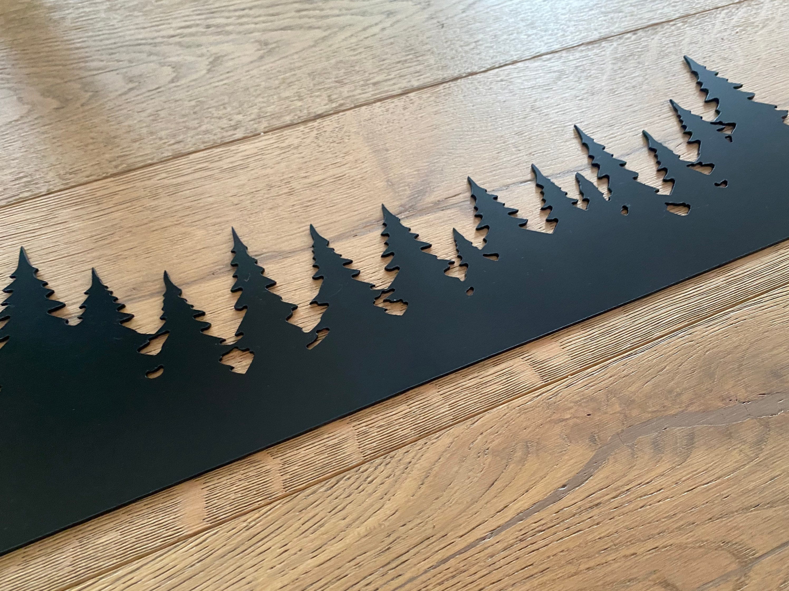 Metal Tree Line Wall Art Line of Trees - Etsy Canada