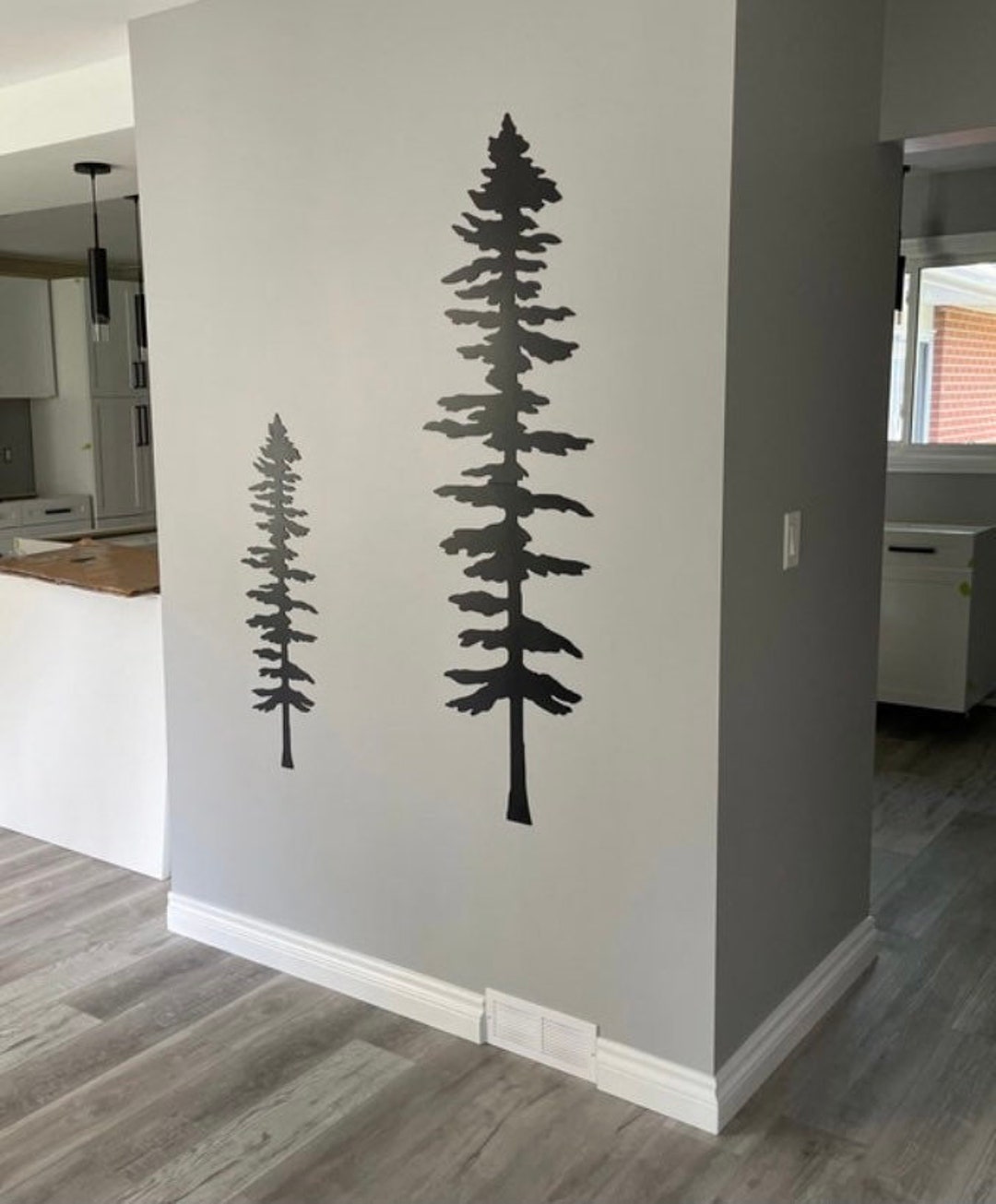 Large Sitka Metal Tree Wall Art: Cabin Decor - Etsy