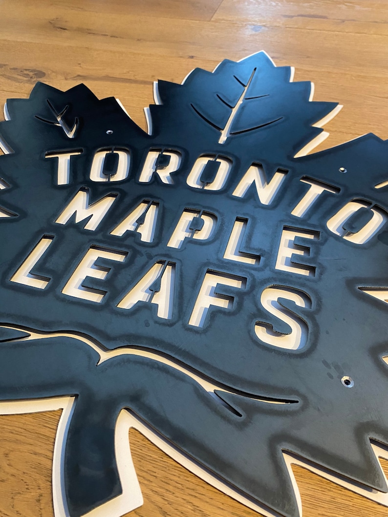 Toronto Maple Leafs Custom Metal Wall Art Logo - Etsy