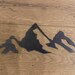 Rustic Metal Mountain Wall Art Vector Style. - Etsy