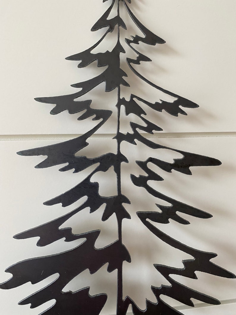 Single Cedar / Fir Metal Tree Wall Art | Fir Tree Art | Metal Art ...