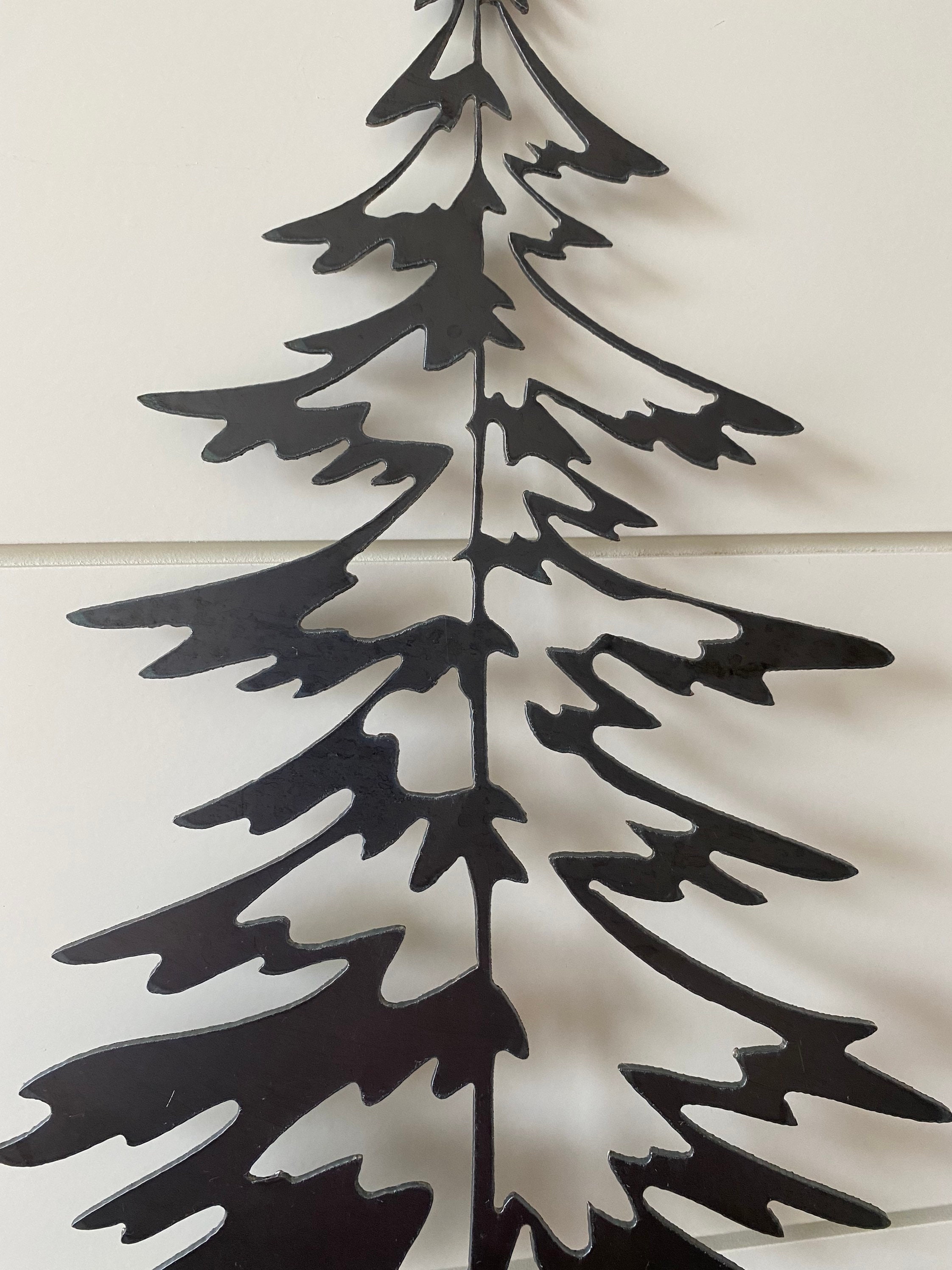 Single Cedar / Fir Metal Tree Wall Art Fir Tree Art Metal - Etsy