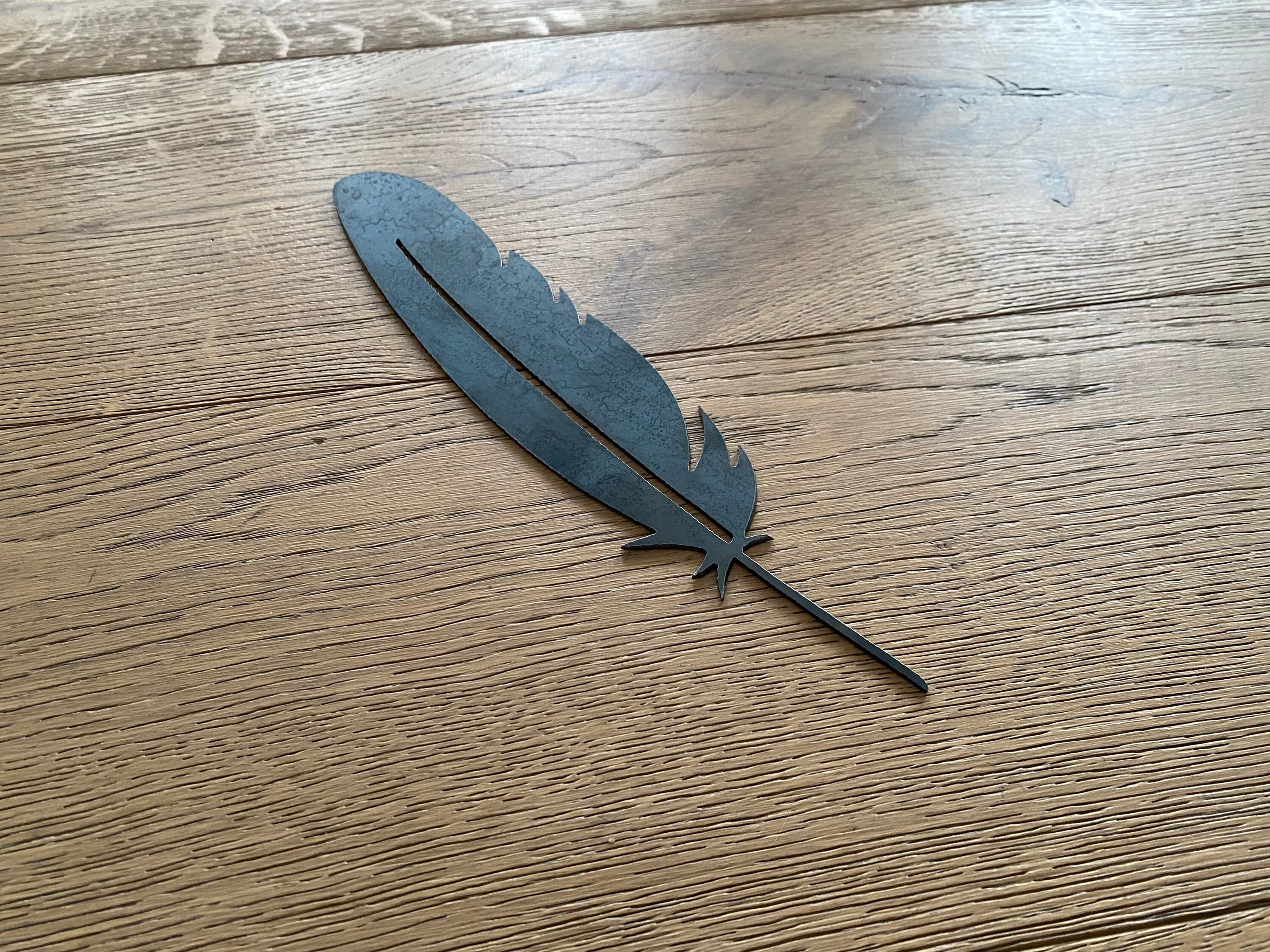Metal Feather Wall Art: Modern Steel Feather Decor - Etsy