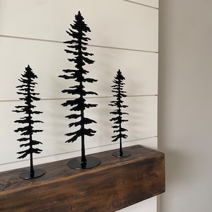 Sitka Tree Home Decoration | Sitka Trees | Set of Metal Tree Wall Art ...