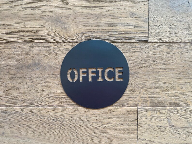 Metal Office Door Sign: Modern Business Decor - Etsy
