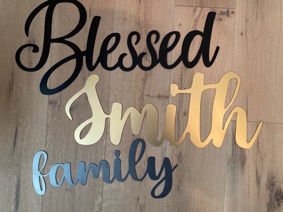 Metal Wall Decor Word Art
