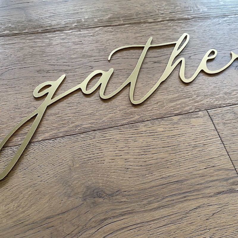 Gather Sign - Etsy