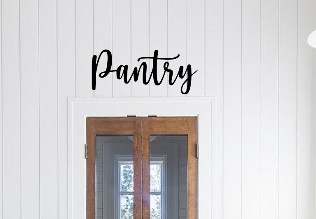 Rustic Metal Pantry Sign - Farmhouse Kitchen Wall Decor - Modern Metal ...