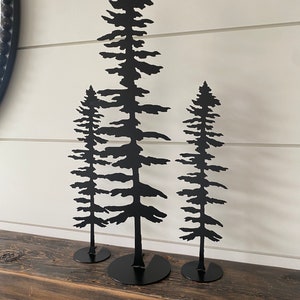 Sitka Tree Home Decoration | Sitka Trees | Set of Metal Tree Wall Art ...
