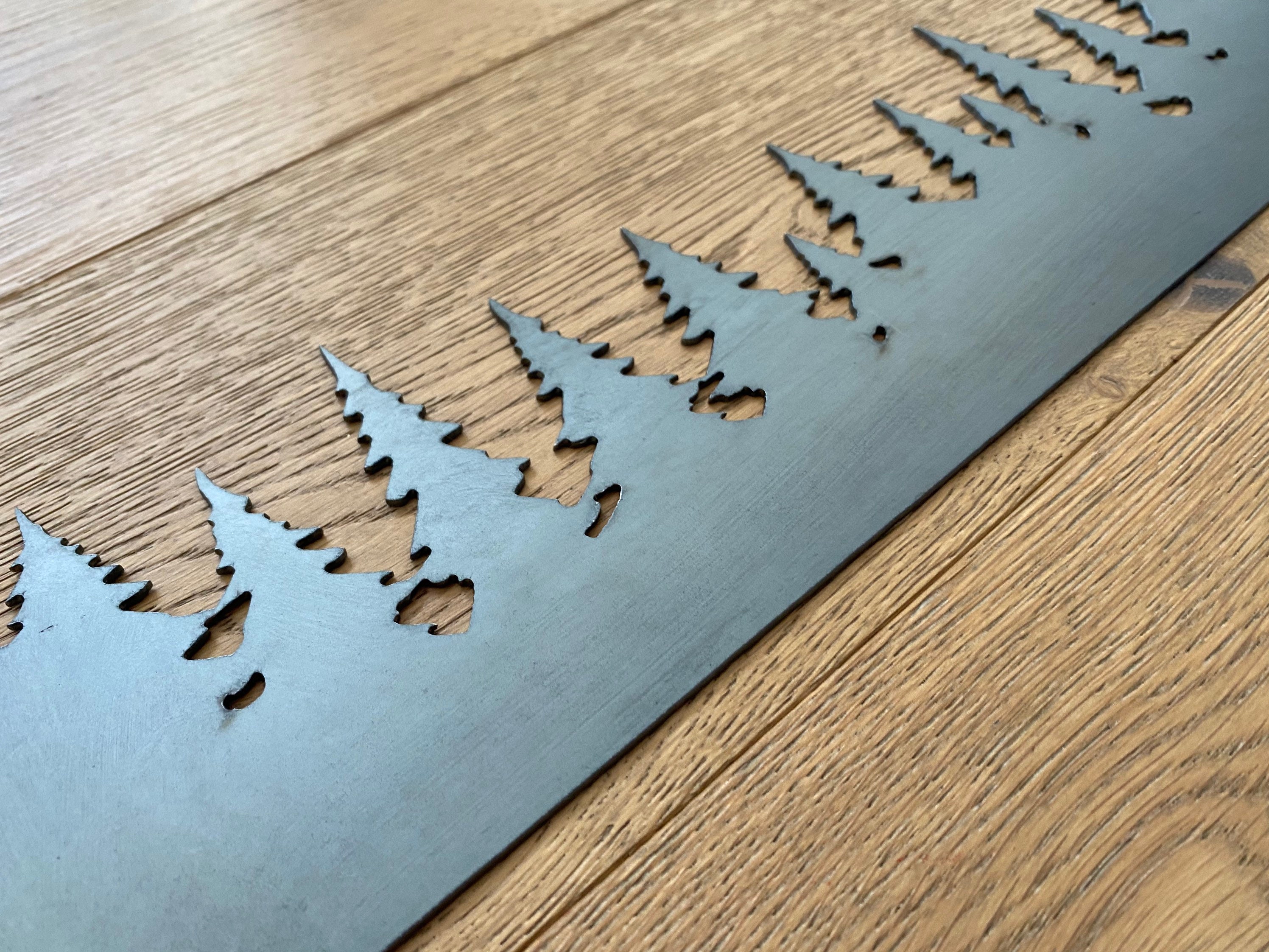 Metal Tree Line Wall Art Line of Trees | Etsy Canada