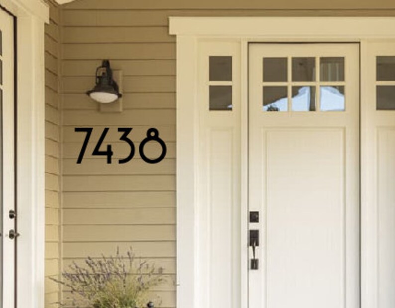 Metal Modern House Numbers: Rustic Address Sign, 4-12 Inch - Etsy