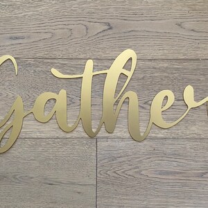 Gather Metal Word - Metal Wall Art - Gather Word Sign - Gather Word ...