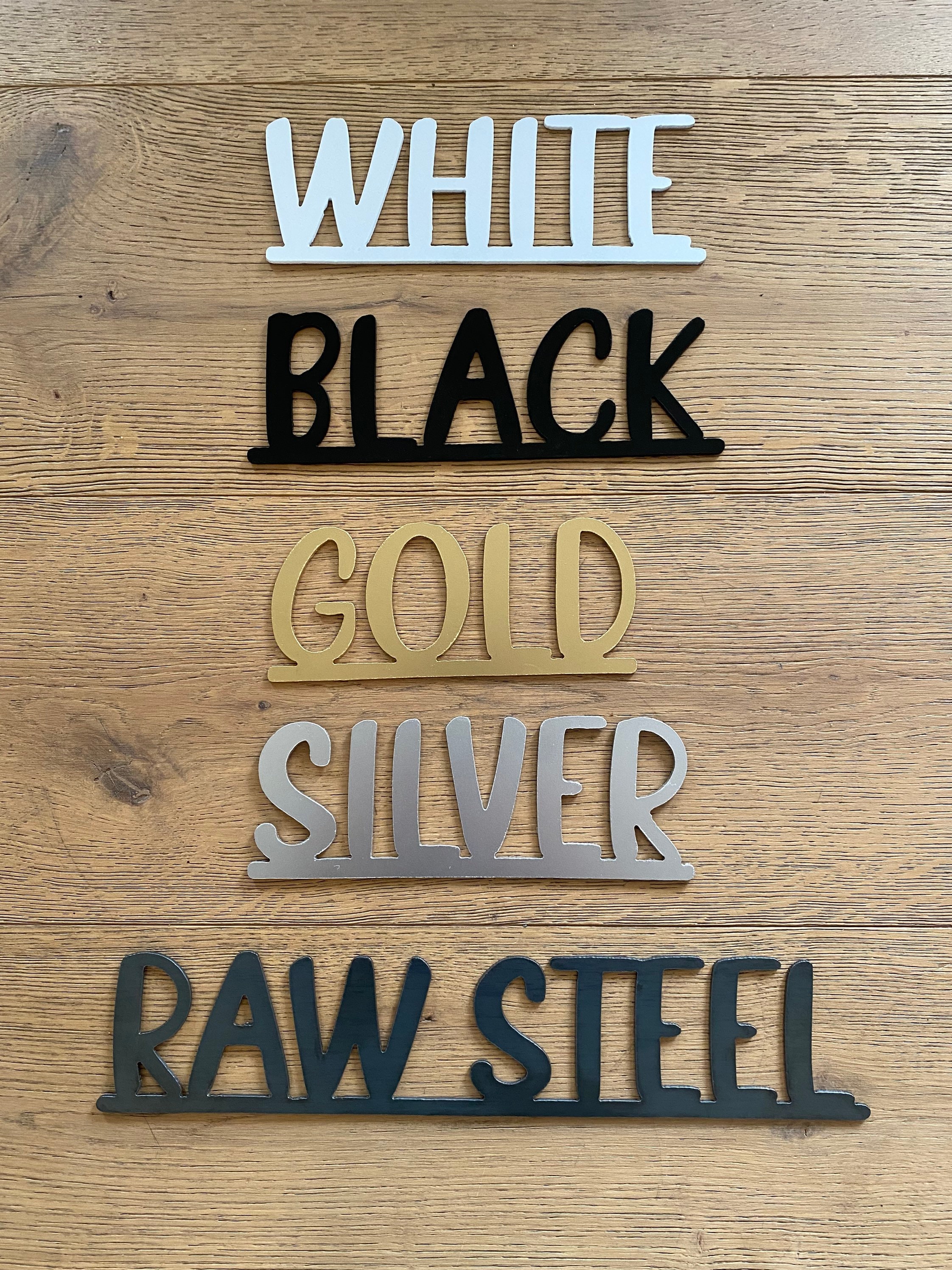Custom Metal Sign Custom Metal Words Personalized Sign | Etsy
