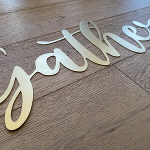 Gather Metal Word - Metal Wall Art - Gather Word Sign - Gather Word ...