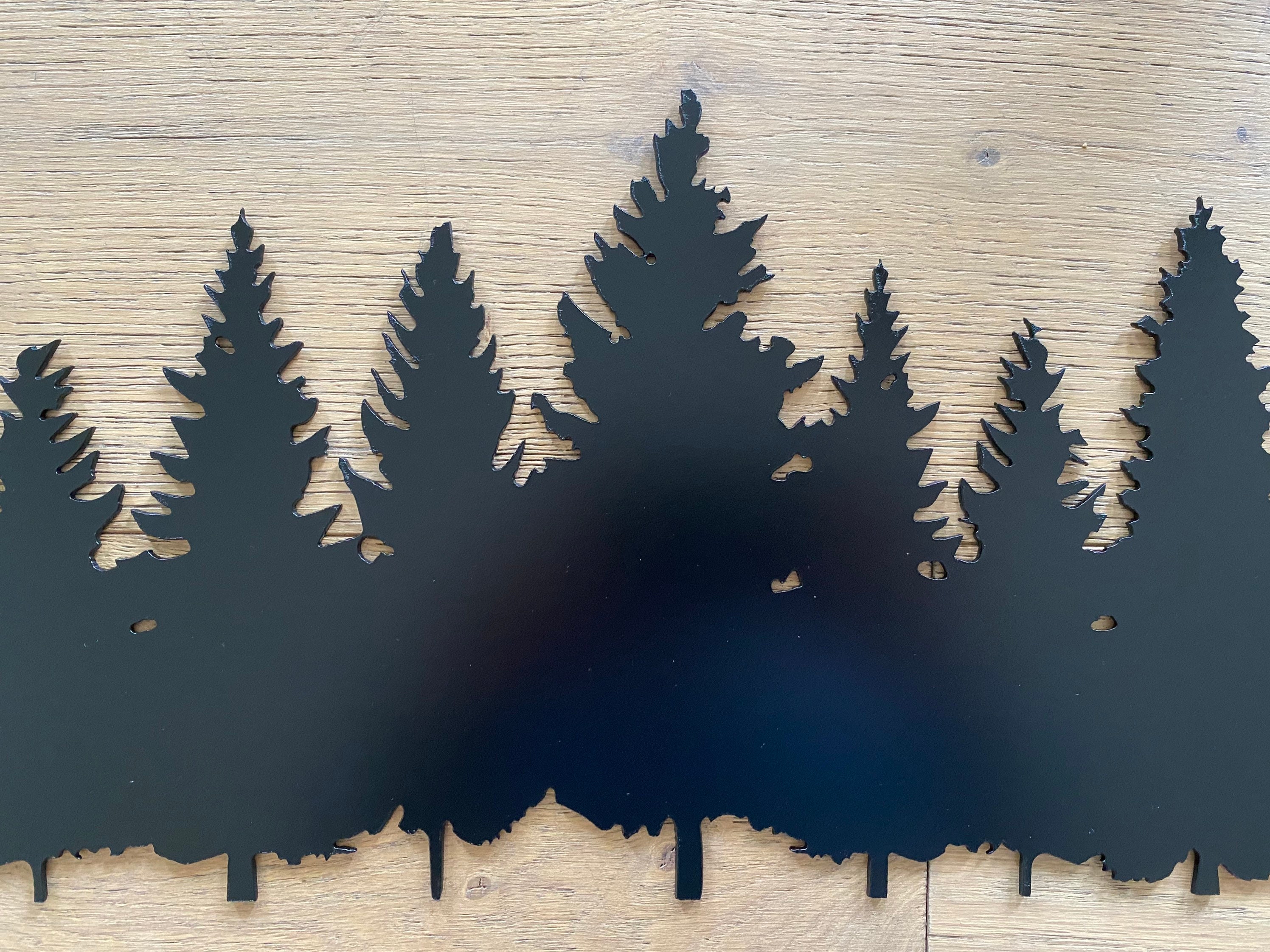 Metal Tree Line Wall Art | Line of Trees - Etsy Canada