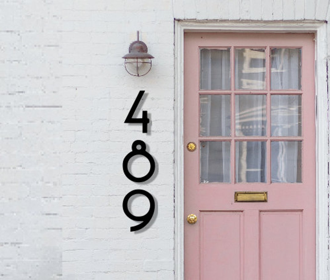 Metal Modern House Numbers: Rustic Address Sign, 4-12 Inch - Etsy