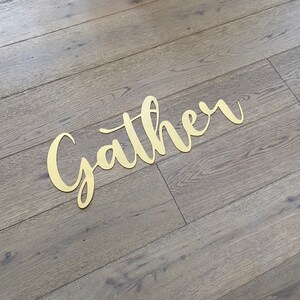Gather Metal Word - Metal Wall Art - Gather Word Sign - Gather Word ...