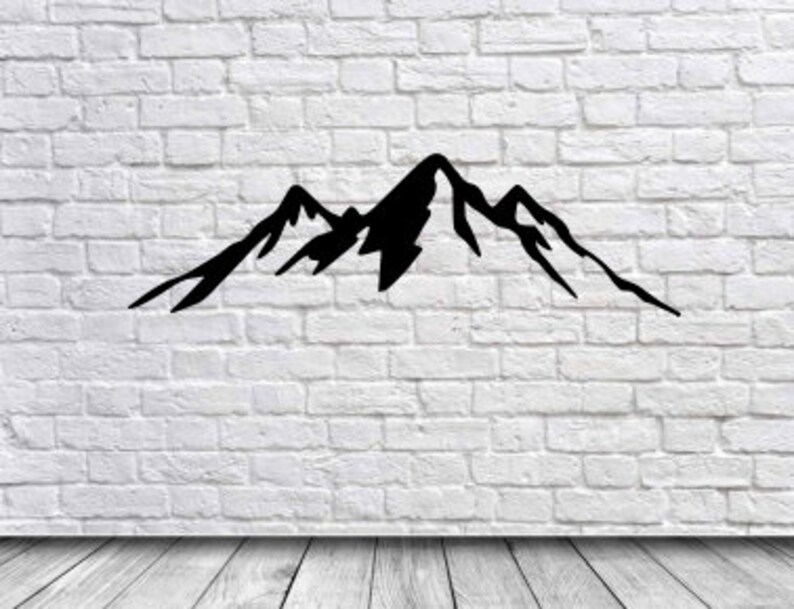 Metal Mountain Wall Decor Range Home Decor Art - Etsy