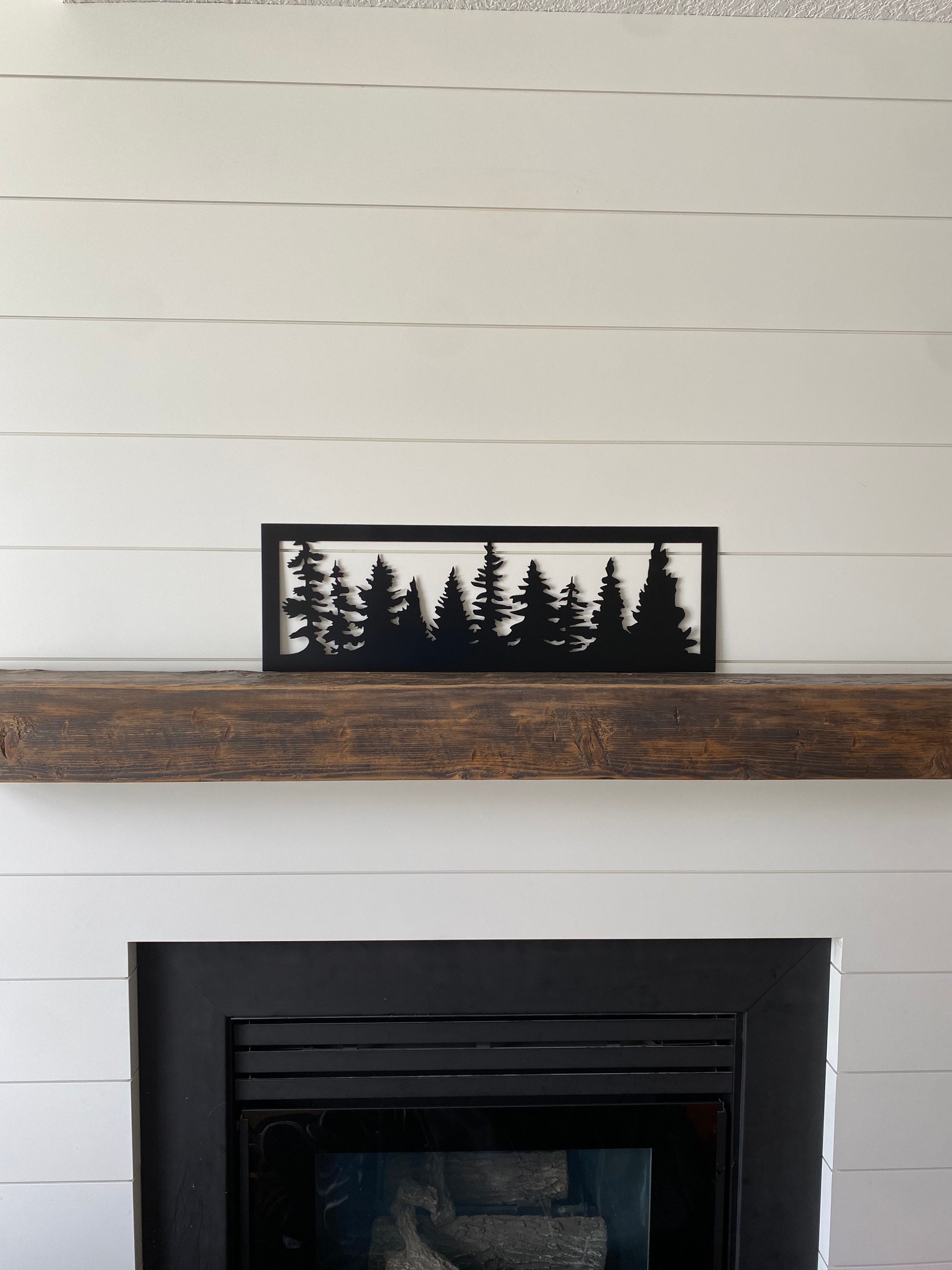 Frame Metal Tree Line Wall Art Line of Trees Forest | Etsy Canada