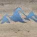 Rustic Metal Mountain Wall Art Vector Style. - Etsy
