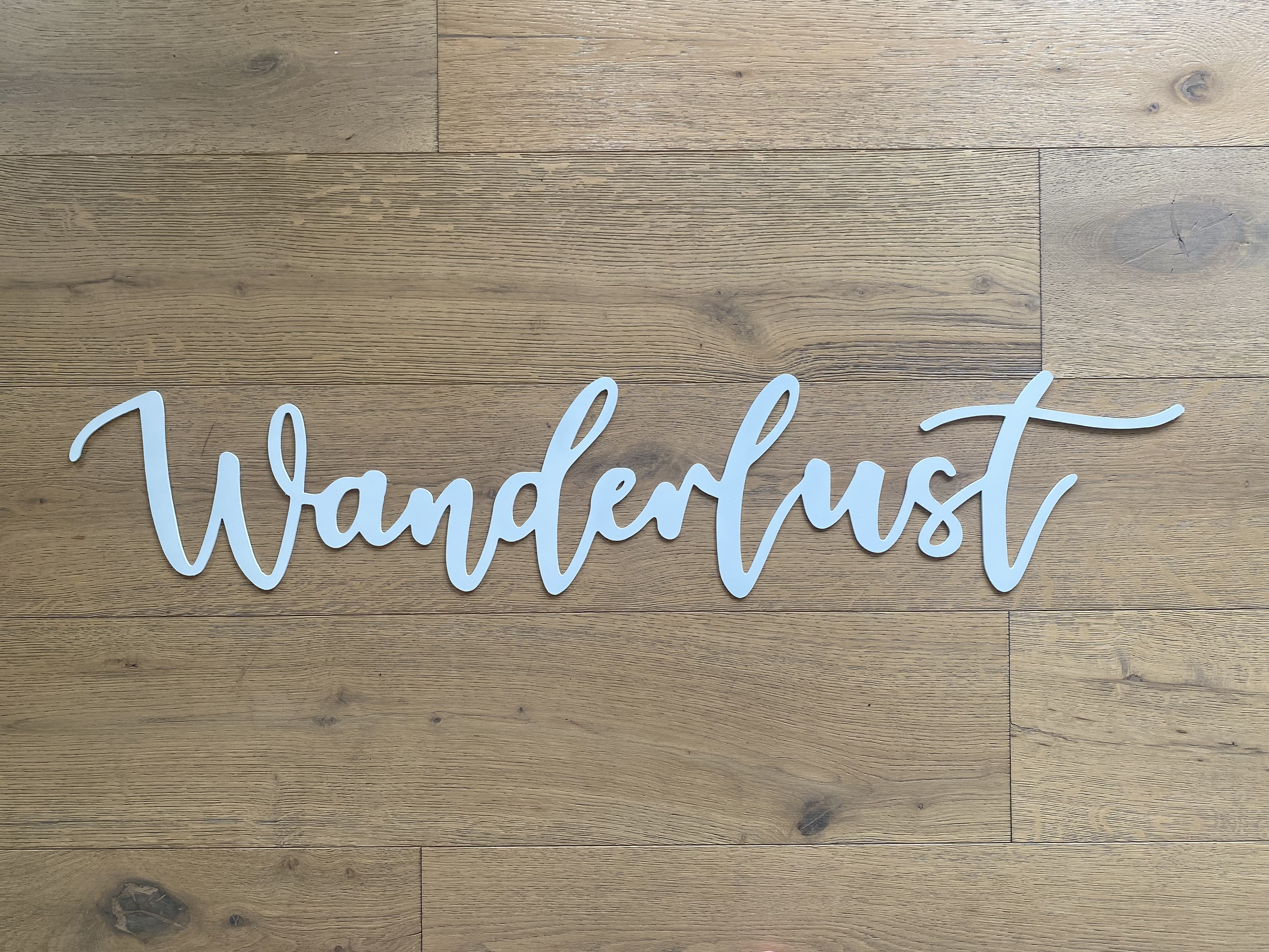 Wanderlust Word Art