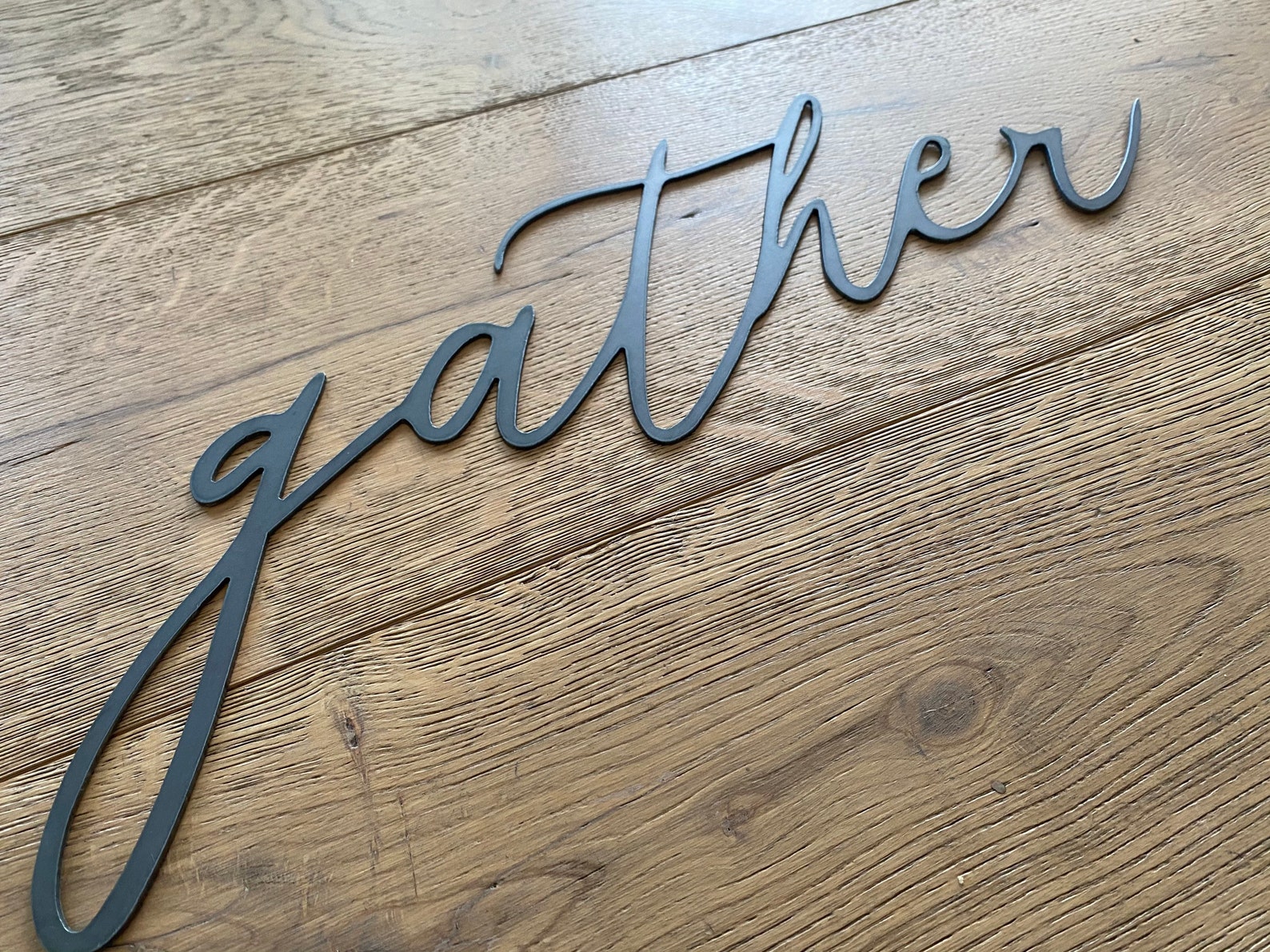 Gather Metal Word Metal Wall Art Gather Word Sign Gather | Etsy