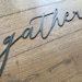 Gather Metal Word Metal Wall Art Gather Word Sign Gather Word Script - Etsy