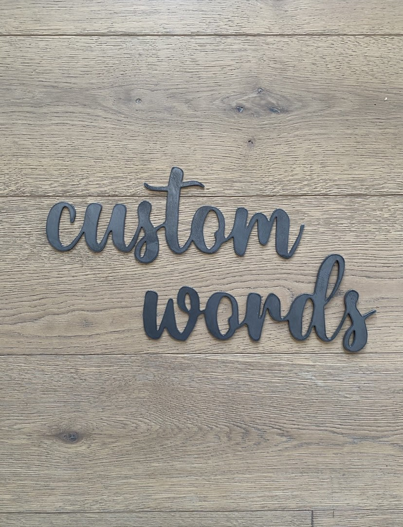 Custom Metal Sign Custom Metal Words Personalized Sign | Etsy