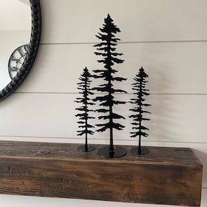 Sitka Tree Home Decoration | Sitka Trees | Set of Metal Tree Wall Art ...