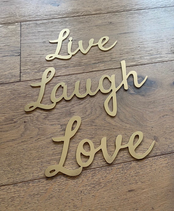 Live Laugh Love Metal Live Lauge Love Metal Wall Art Laser Cut Graphic