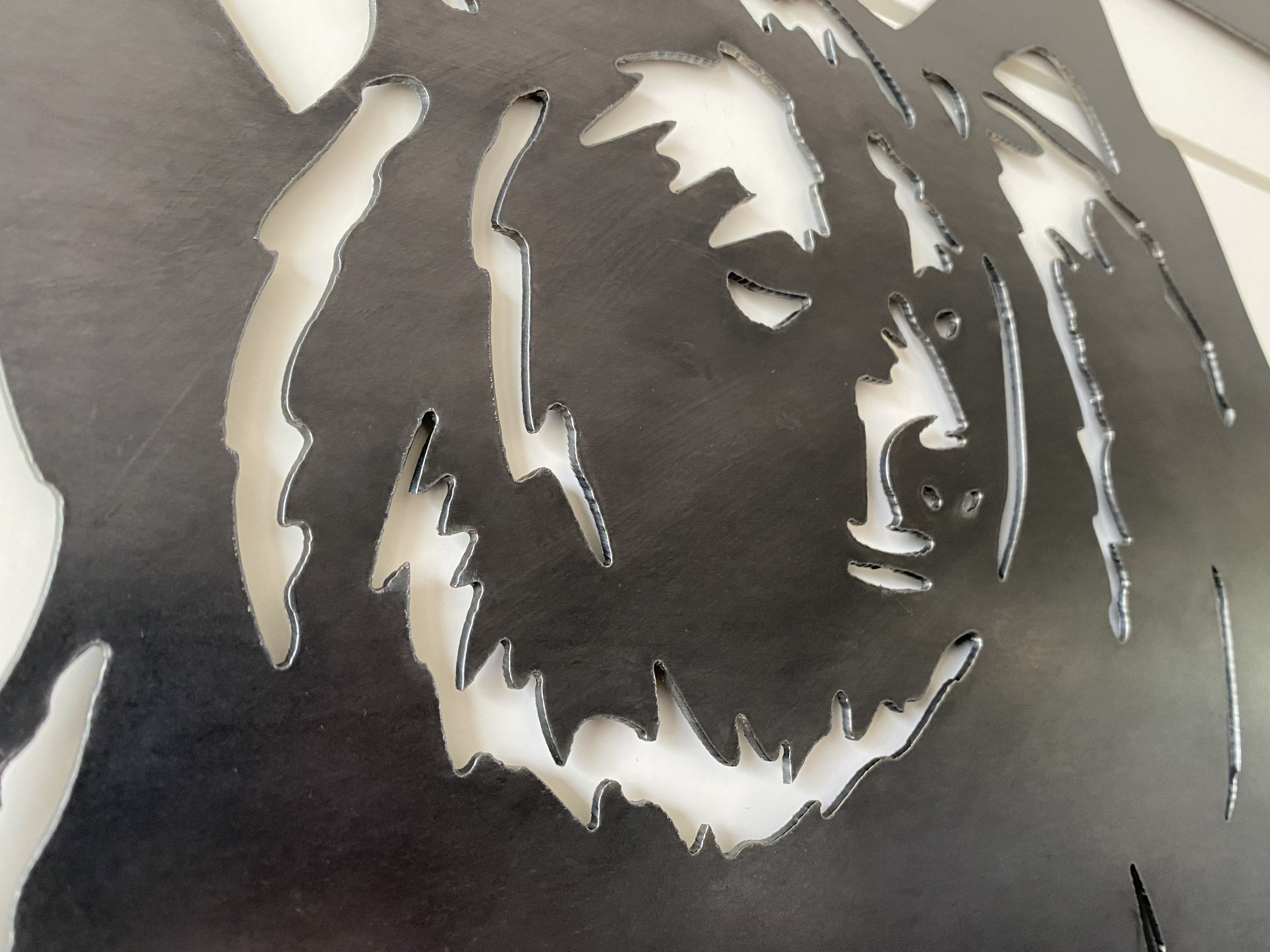 Bear Frame Metal Wall Art | Nature Sceen | Grizzly Bear - Etsy