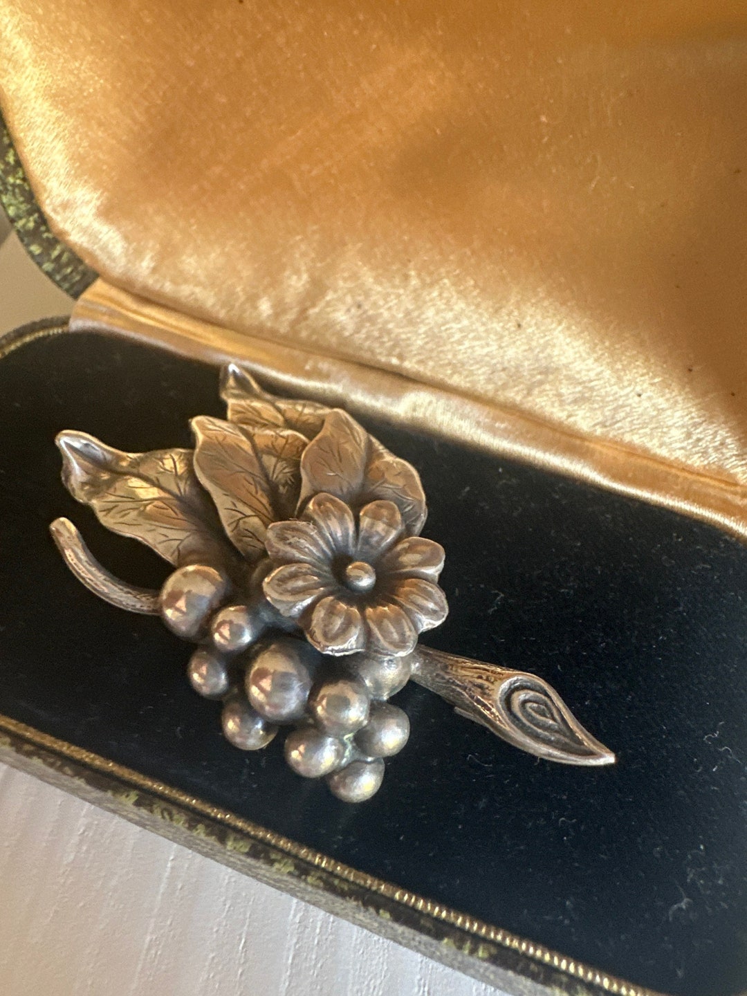 Sterling Silver Sweden 1950 Floral Brooch Full Hallmarks - Etsy Australia