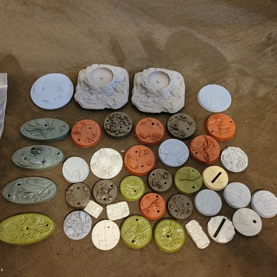 30 Scenic Miniature Model Bases Resin Pewter Plastic - Etsy