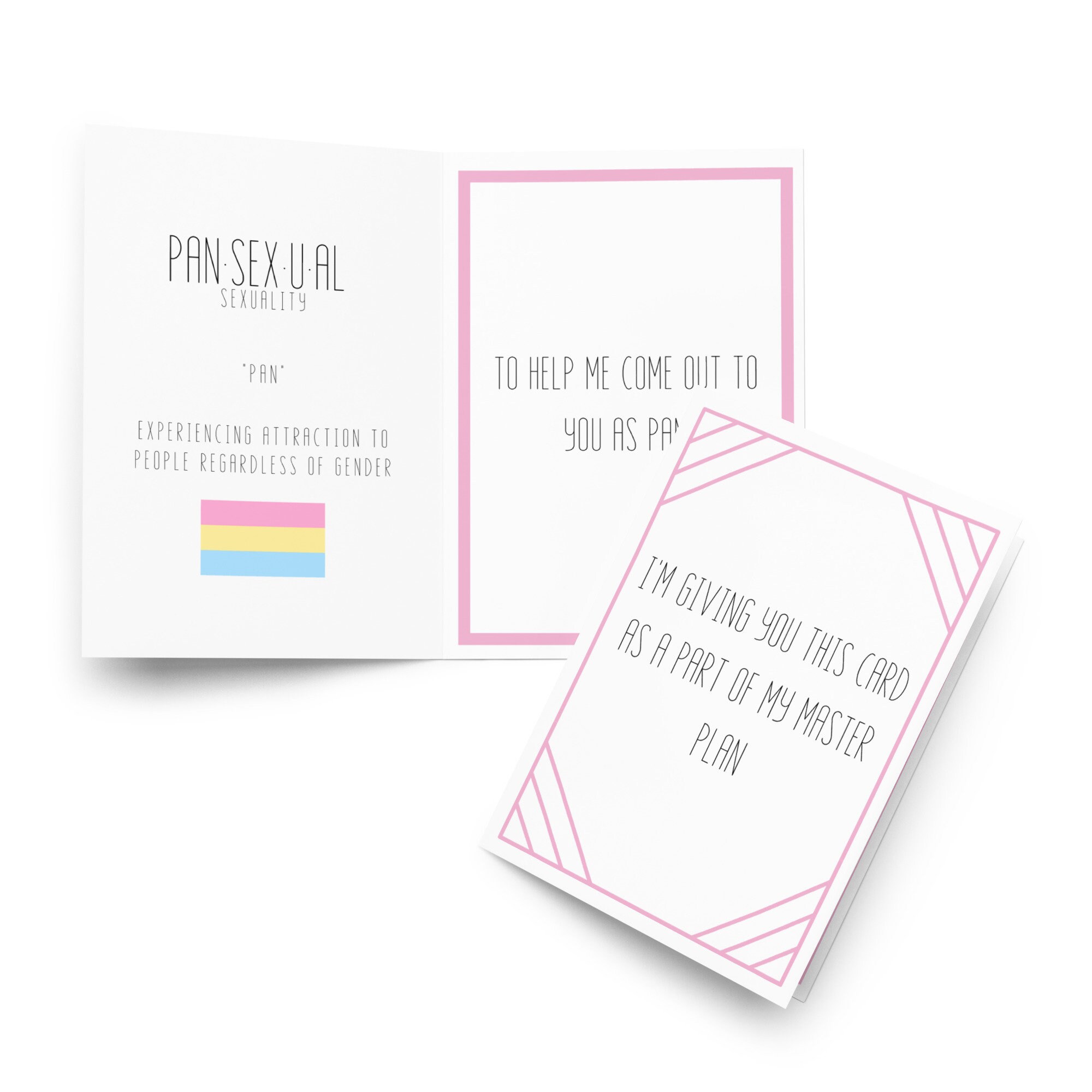 Pansexual Coming Out Card Etsy 3713