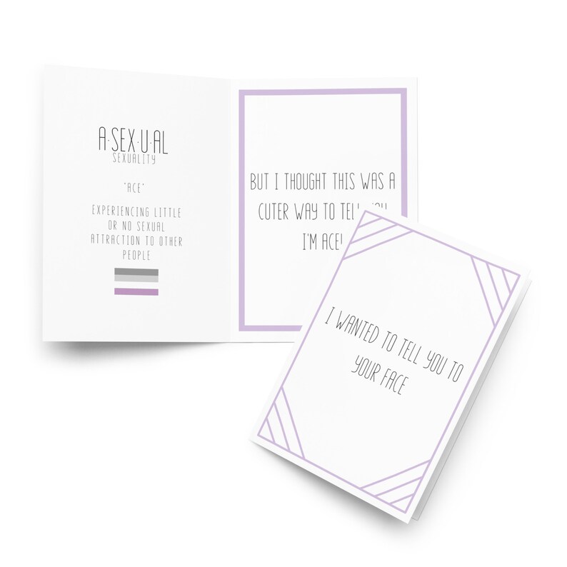 Asexual Coming Out Card - Etsy