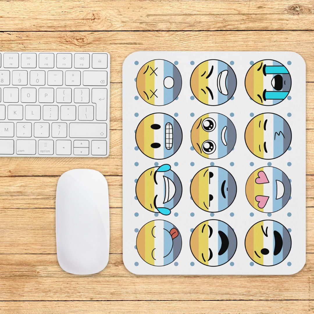 Aroace Emoji Mouse Pad - Etsy