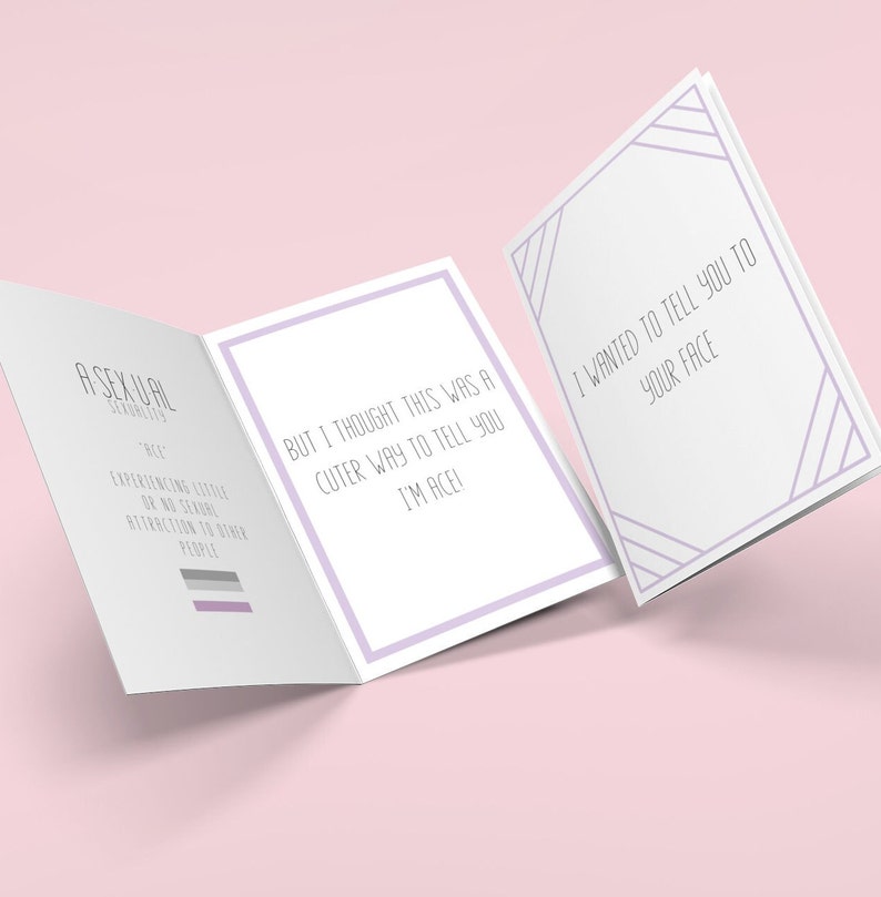 Asexual Coming Out Card - Etsy