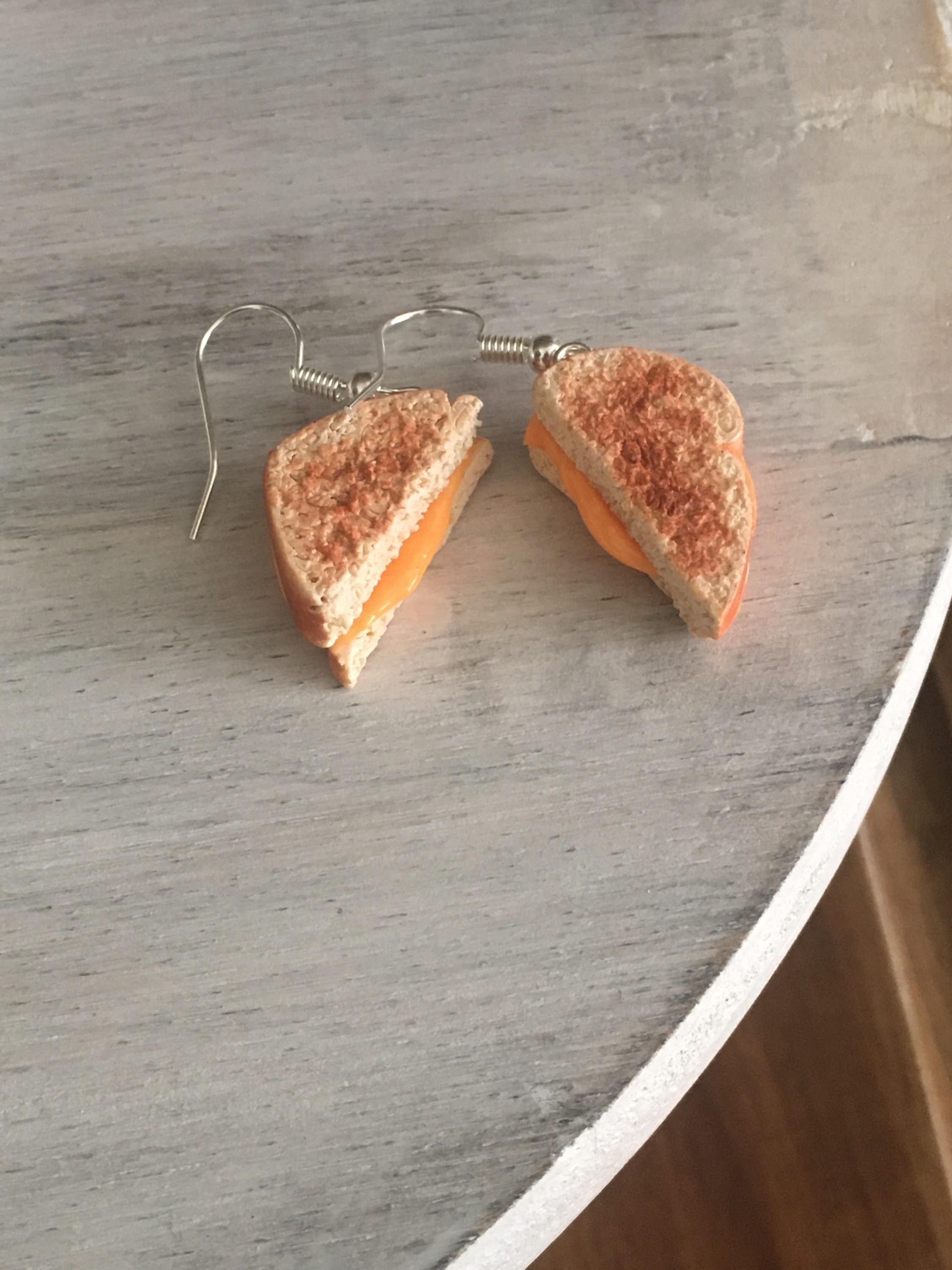 Grilled Cheese Sandwich Earrings Weird Unique Novelty Cute - Etsy