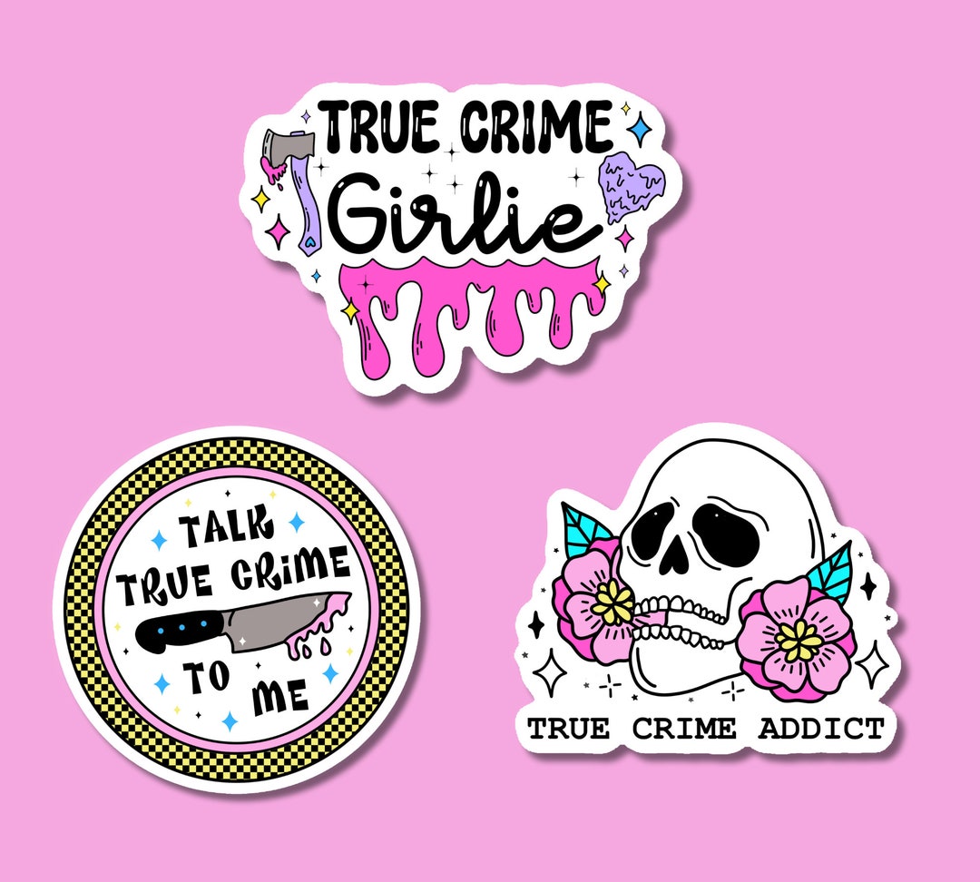 True Crime Sticker Pack / True Crime Sticker Sheet / True Crime Gifts ...