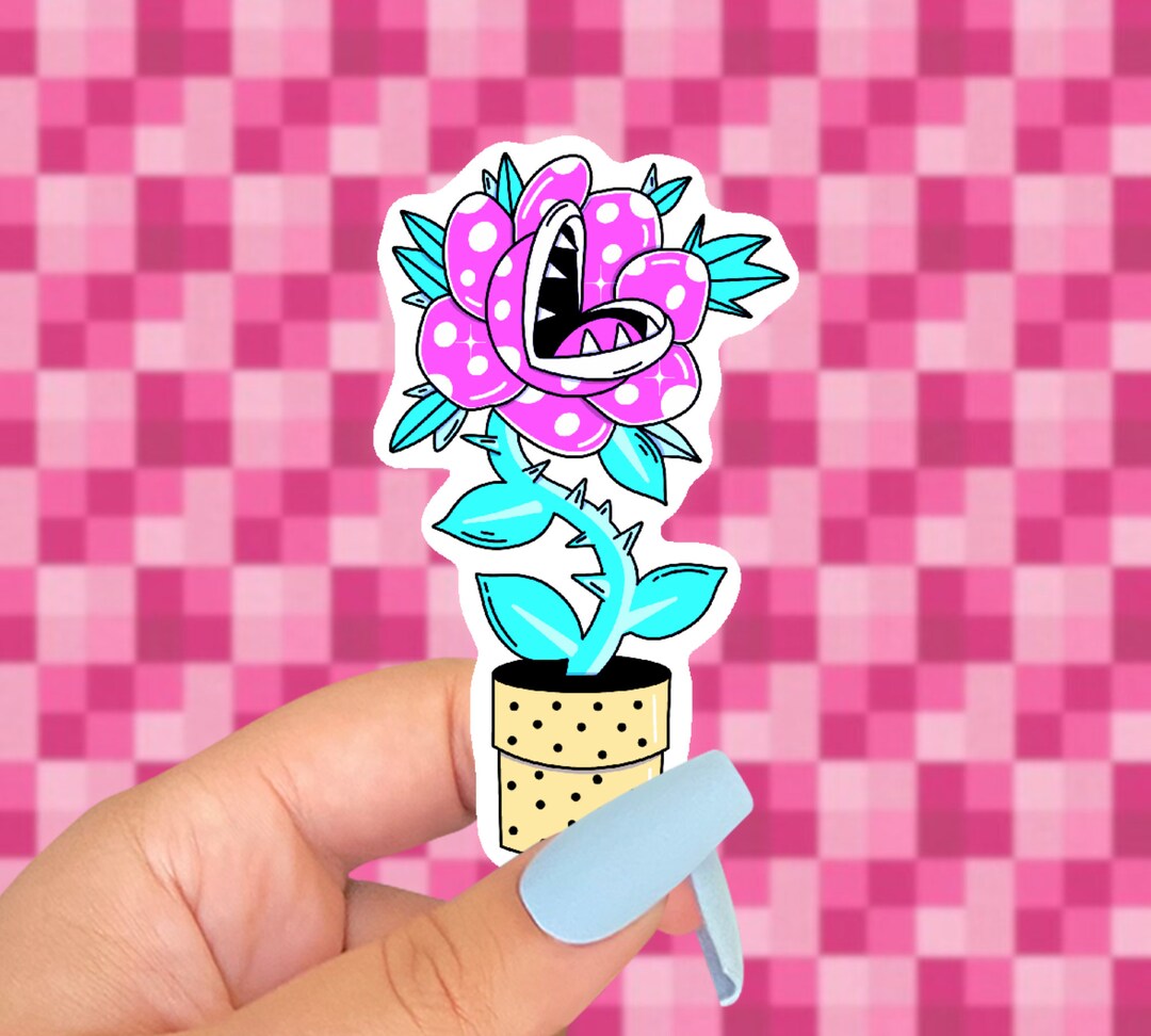 Venus Fly Trap Sticker / Carnivorous Plant Sticker / Girly Plant ...